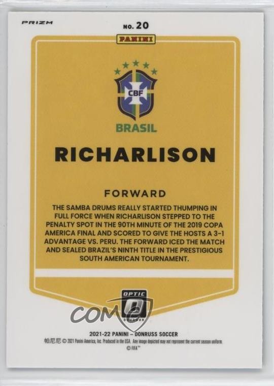 2021-22 Panini Donruss Road to Qatar Optic Green Velocity Prizm ...