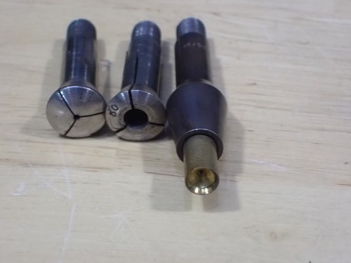 3 Vintage Watchmakers 8 mm WW Collets good used 2 Victor & 1 Perton ...