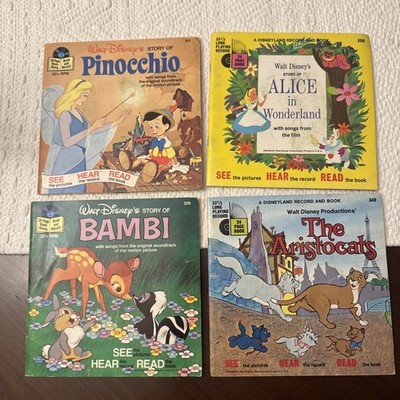 Lot Of 4 Walt Disney Storyteller Timeless Classics Books With RECORDS ...