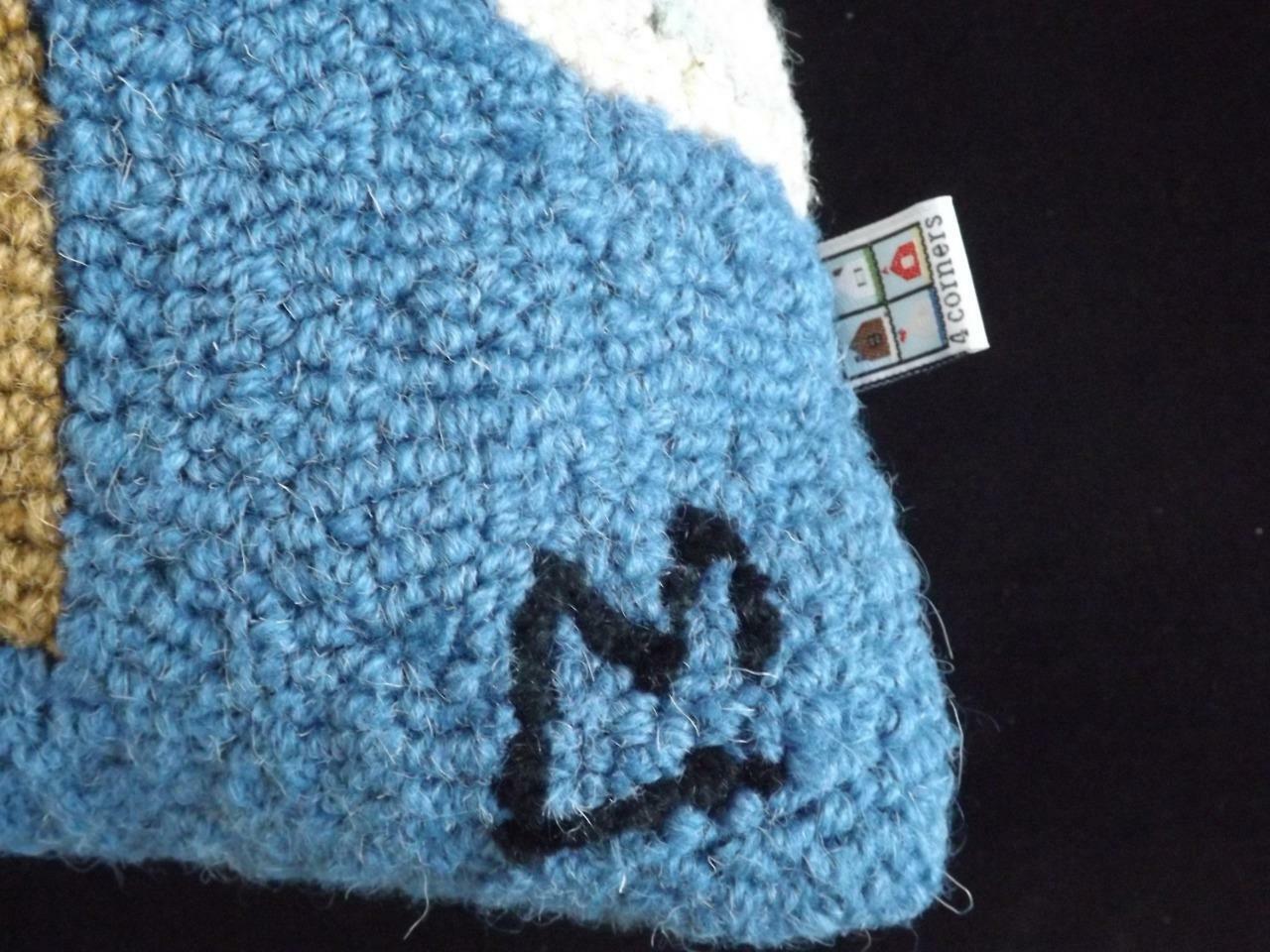 Chandler 4 Corners Snowman Wool Pillow 16"x16" Laura Megroz | eBay