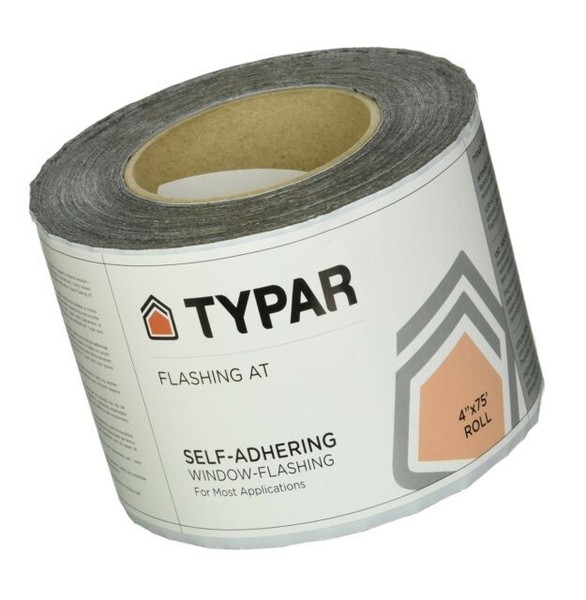 Typar ATFLH-001 4" x 75' Self-Adhering Window & Door Flashing Roll for ...