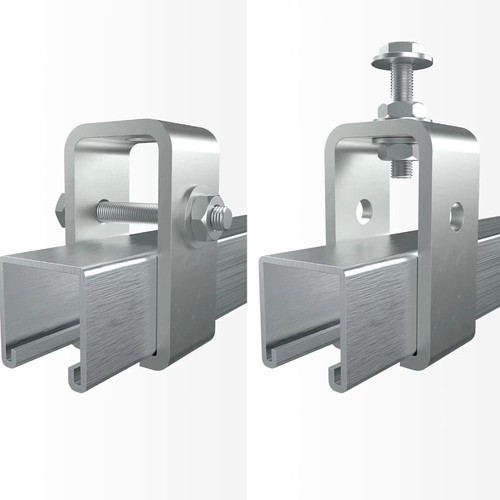 Assembly Track Hanger Silver Intermediate Support Track Bracket Trolley ...