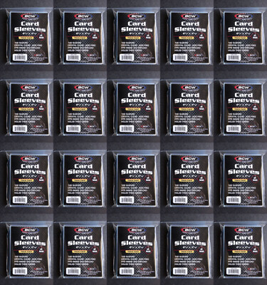 20 Packs BCW Soft Sleeve Thick Penny Sleeve for Thick Size Cards (100 ...