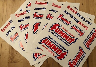 5 Sheets - Summit Racing Equipment Stickers 8 Per Sheet (40 Total ...