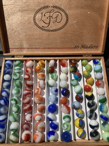 100 Akro Agate Corkscrew & Patch Vintage Marble Lot | eBay