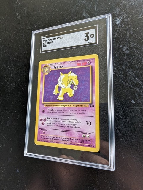 Pokémon TCG Hypno Fossil 8 Holo 1st Edition Holo Rare for sale online ...