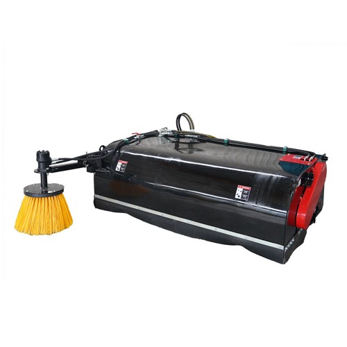 Landy Attachments 72" Skid Steer Pick up Box Broom Sweeper with Edge ...