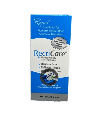 Rite Aid RectiCare 5% Anorectal Cream Hemorrhoid Pain Relief 30 g Tube ...
