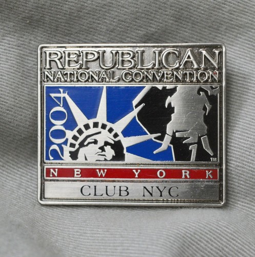 Vintage 2004 Republican National Convention New York, Club NYC Lapel ...