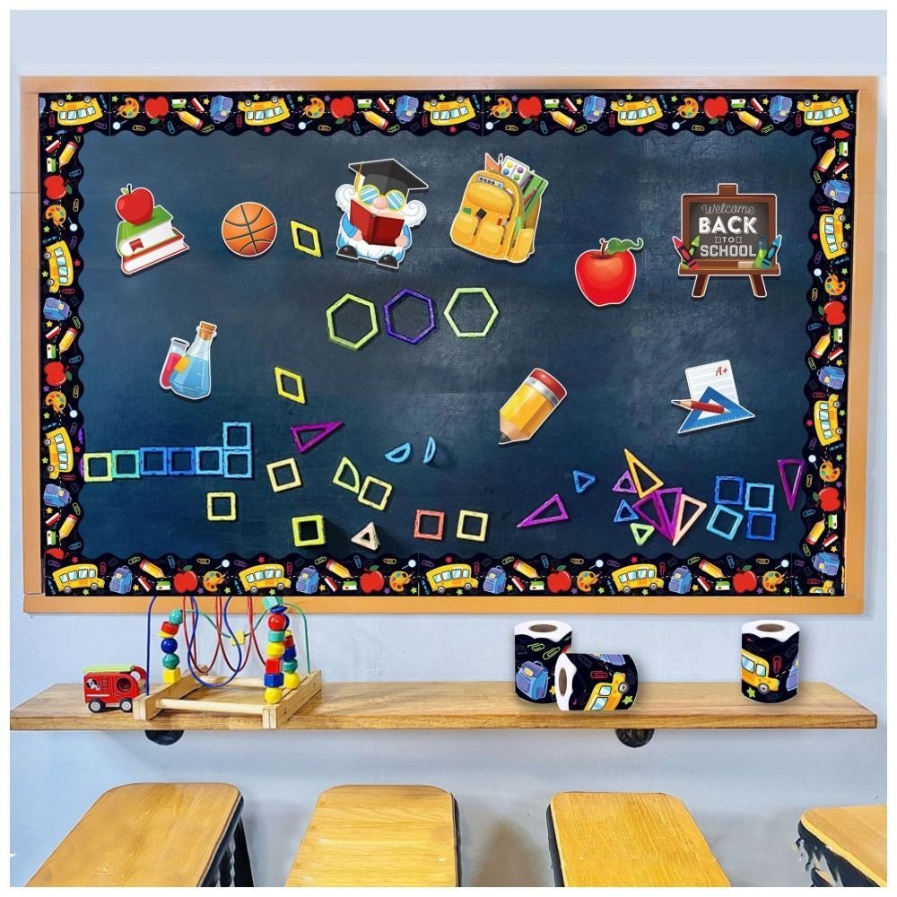 Self Adhesive Border Trim Black Borders Decal Blackboard Stickers ...