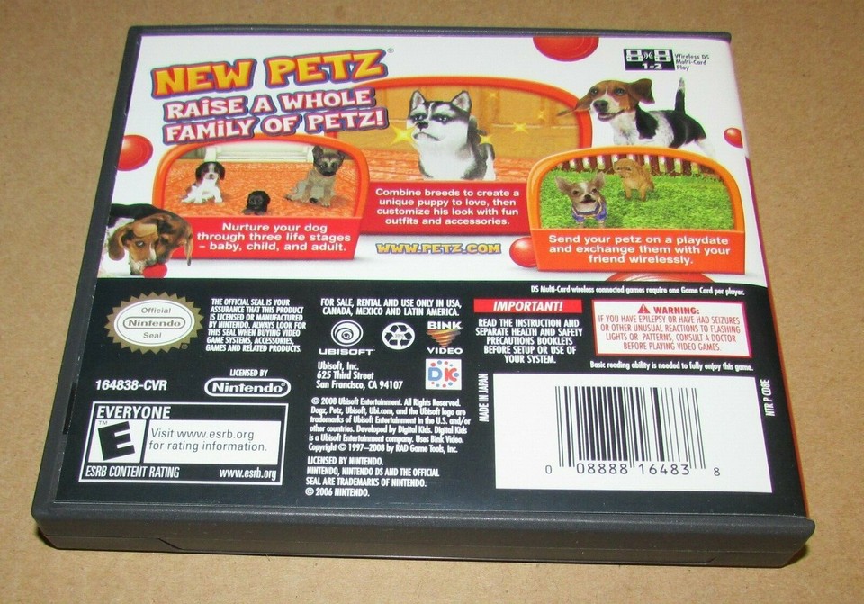 Petz: Dogz Pack for Nintendo DS Complete Fast Shipping! 8888164838 | eBay
