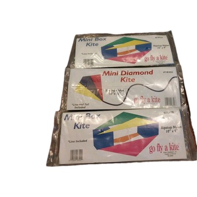 Set-3 "GO FLY A KITE" brand Mini-size multi-colored kites Diamond And ...