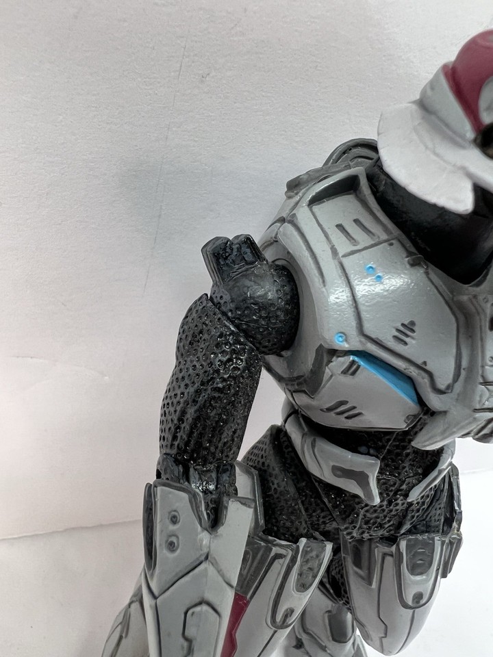 Halo 3 Mcfarlane Toys Elite Ascetic Series 8 Silver Grey Red Action ...