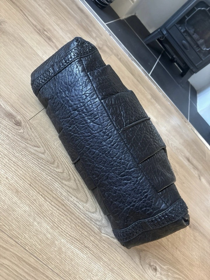 Coach Madison Pinnacle Black Leather Large Satchel Bag with Shoulder ...