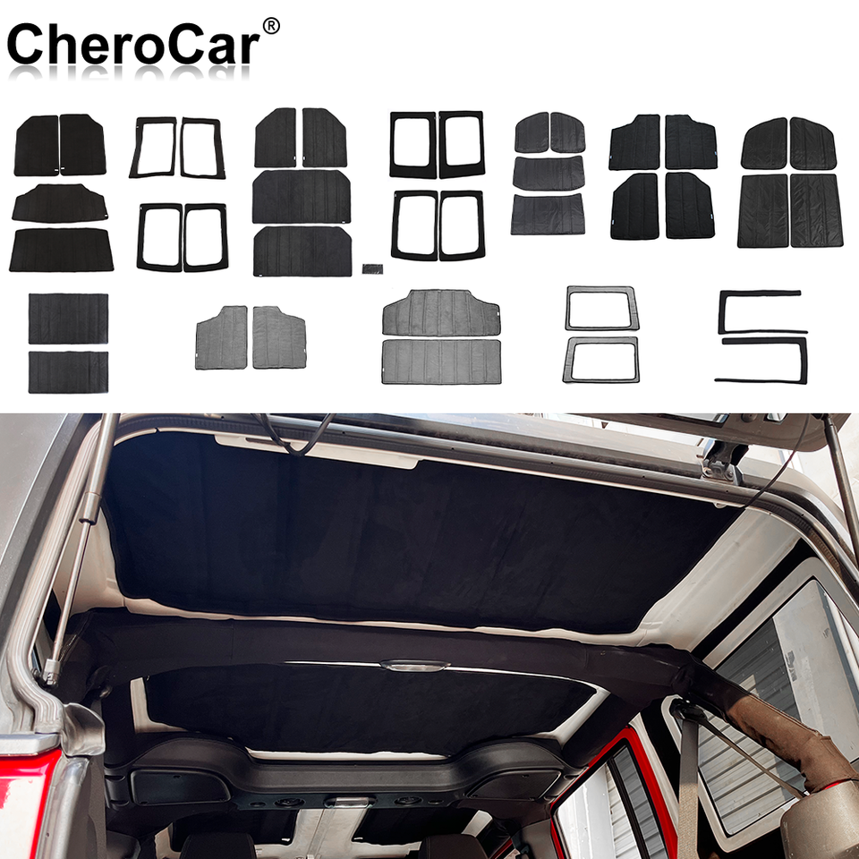 Roof Headliner Sound Deadener Heat Insulation Cotton for Jeep Wrangler ...