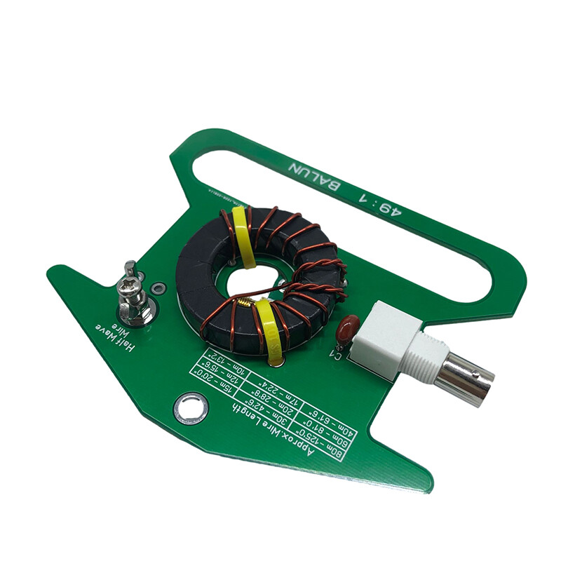 100W 49:1 Balun Unun Antenna Portable No Tune End Fed Half Wave Antenna ...