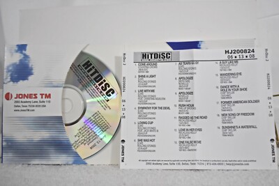 ROLLING STONES LIVE PROMO CD MINT w/Jack White, Reckless Kelly & others ...