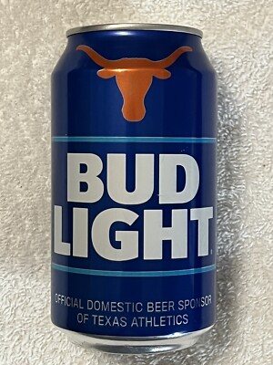 EMPTY 2023 Limited Edition BUD LIGHT Beer Can NCAA TEXAS LONGHORNS ...