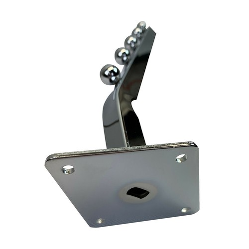 14" Chrome 5 Ball Waterfall Faceout Hook Wall Mount System Square ...