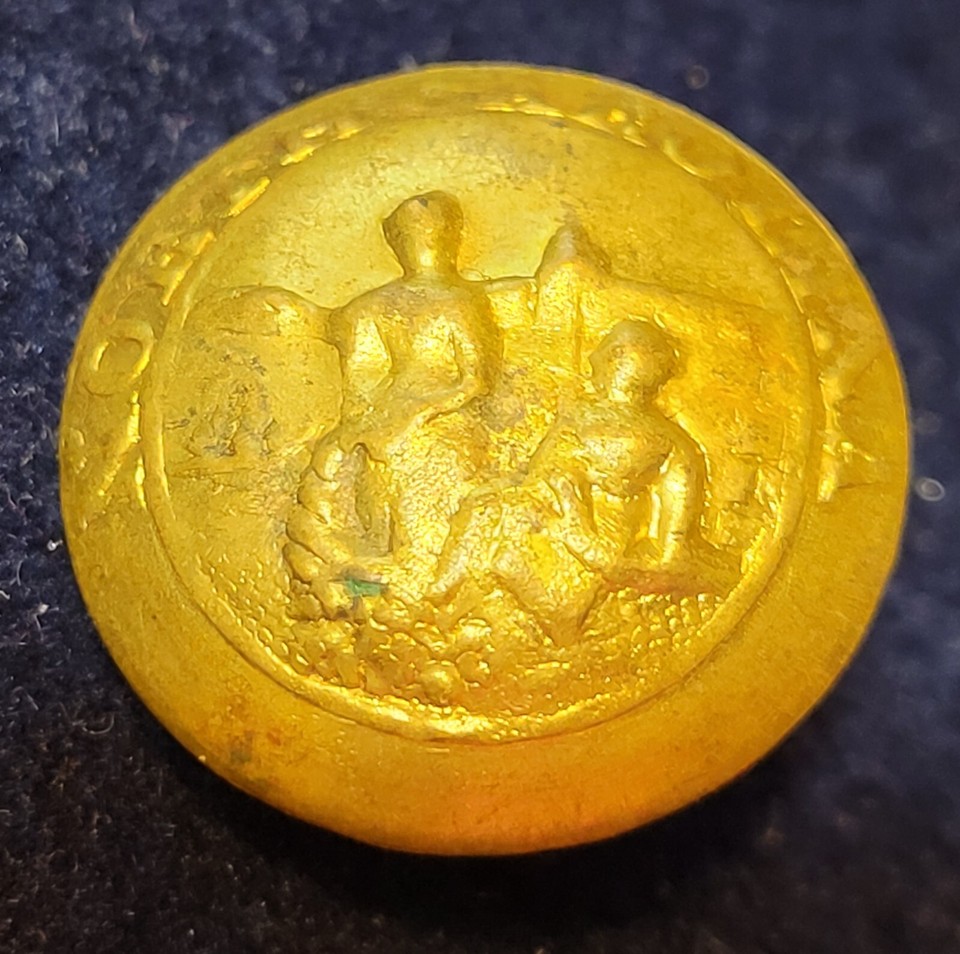 CIVIL WAR ERA CONFEDERATE NORTH CAROLINA LOCAL STATE SEAL BUTTON ...