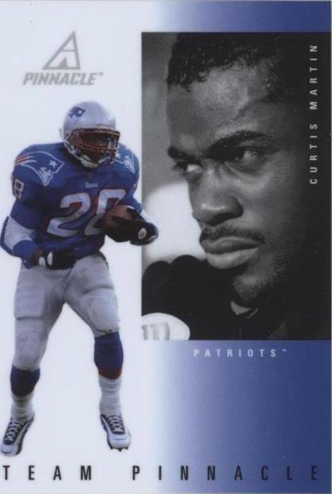 1997 Pinnacle - Team Pinnacle Barry Sanders, Curtis Martin #6 Foil Back ...