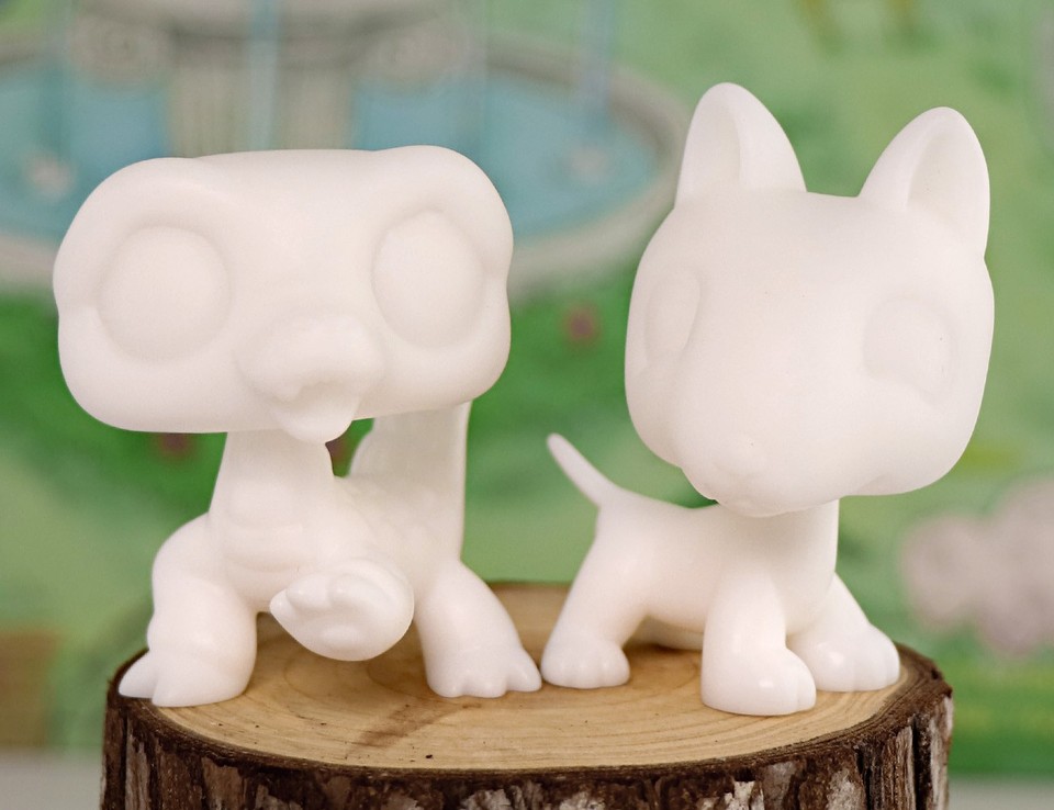 Custom 8pcs Blank Molds/Bases lps DIY Pet Toys Kid Xmas Adorable Gift ...