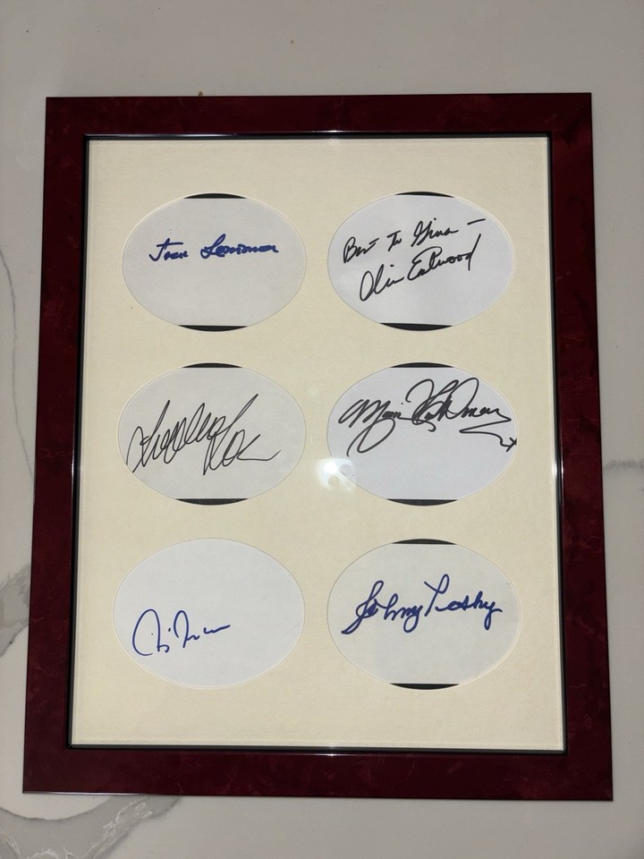 Signed: Clint Eastwood, Jack Lemmon, Sophia Loren, Mamie Van Doren ...