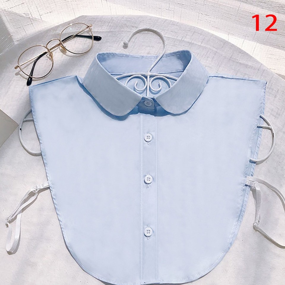 Women False Collar Fake Half Shirt Blouse Vintage Detachable Collar Bib ...