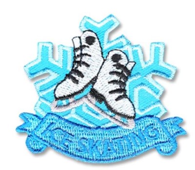 Boy Girl cub ICE SKATING Event Day Night Fun Patches Badges GUIDES ...