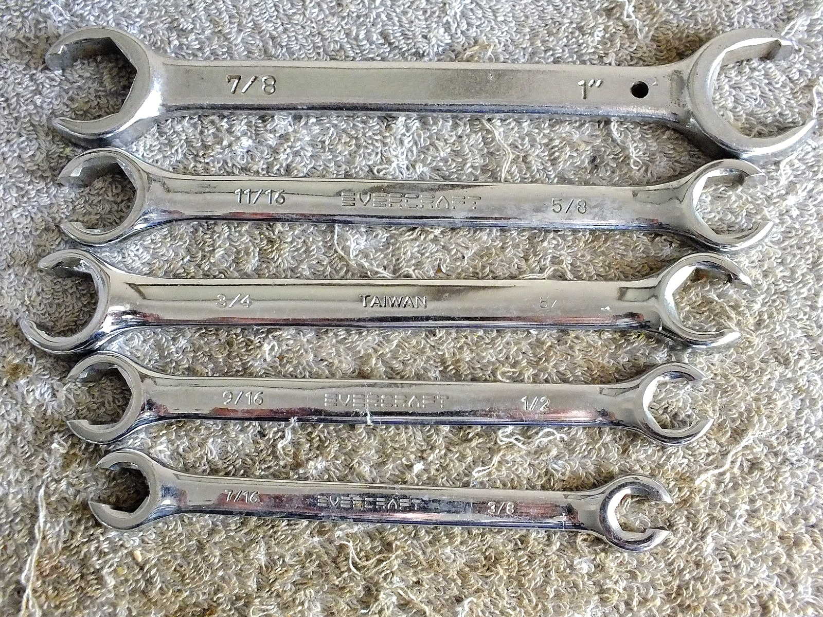 SET OF 5 FLARE NUT LINE WRENCHES 3/8" TO 1" NICE CONDITION | eBay