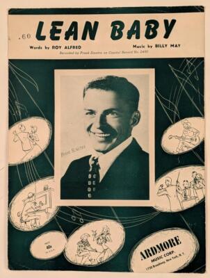 Frank Sinatra "Lean Baby" 1953 Vintage Sheet Music | eBay
