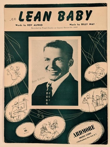 Frank Sinatra "Lean Baby" 1953 Vintage Sheet Music | eBay
