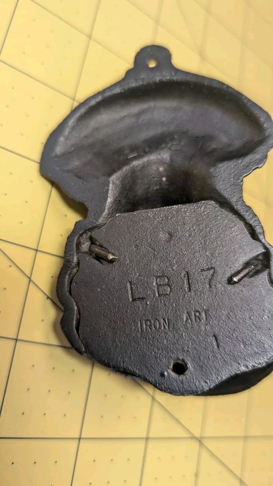 Vintage Cast Iron Art Christopher Columbus Match Holder Iron Art LB17 ...