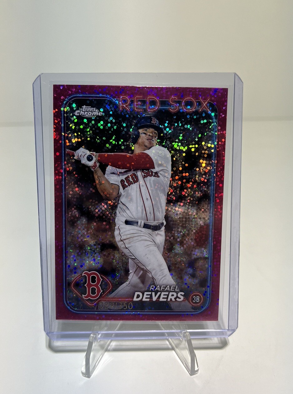 RAFAEL DEVERS 2024 TOPPS CHROME MAGENTA SPECKLE REFRACTOR /350 | eBay