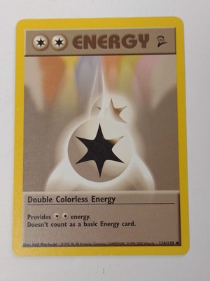 Pokemon Card Double Colorless Energy 124/130 Base Set 2 NM #232 | eBay