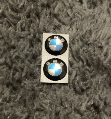 2 X BMW REMOTE KEY FOB 10MM LOGO EMBLEM BADGES STICKER | eBay UK