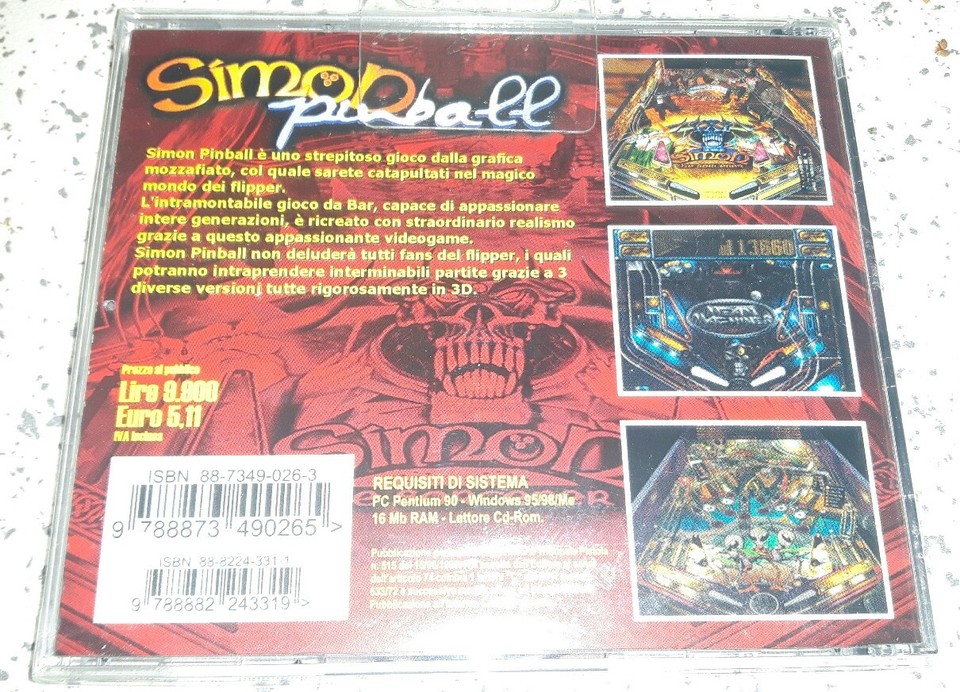 Pc Cd Rom Simon The Sorcerer Pinball Rare Edition Promo Flipper Net ...