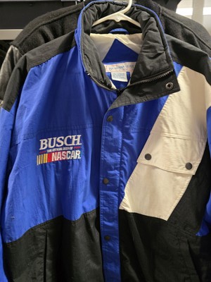 Busch. . The Official Beer Of Nascar Embroidered Jacket M | eBay