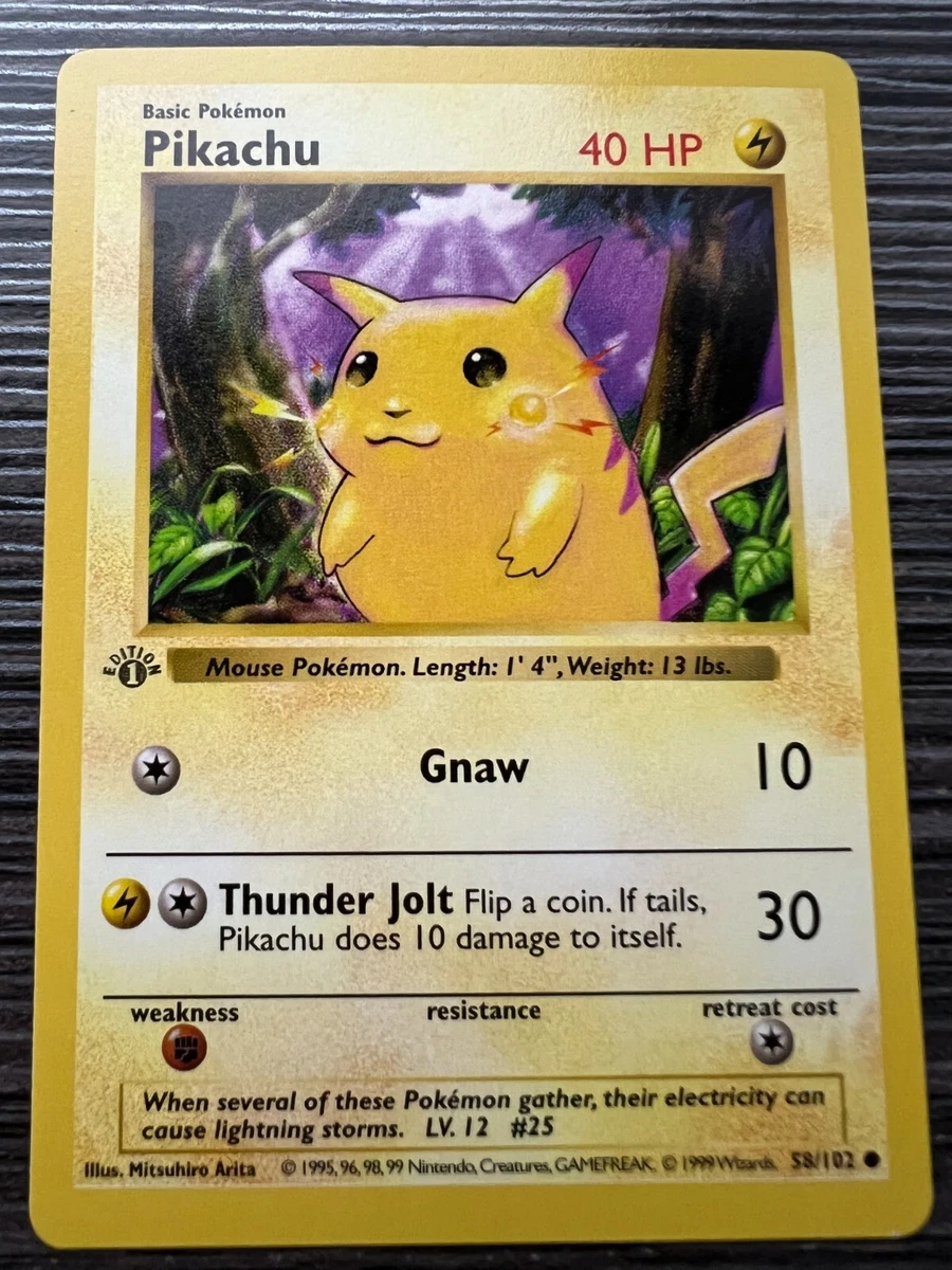 Pikachu Pokemon Card 1st Edition