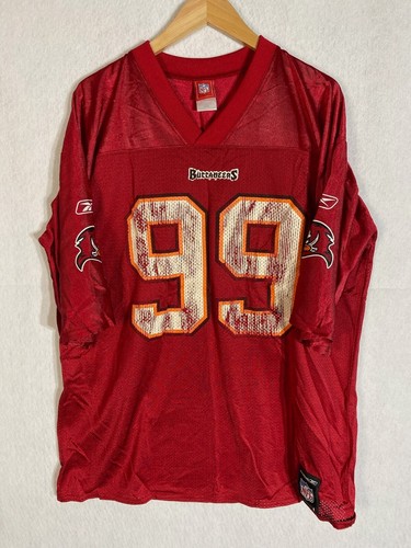 NFL Reebok Buccaneers Jersey #99 Sapp Red L Pullover | eBay