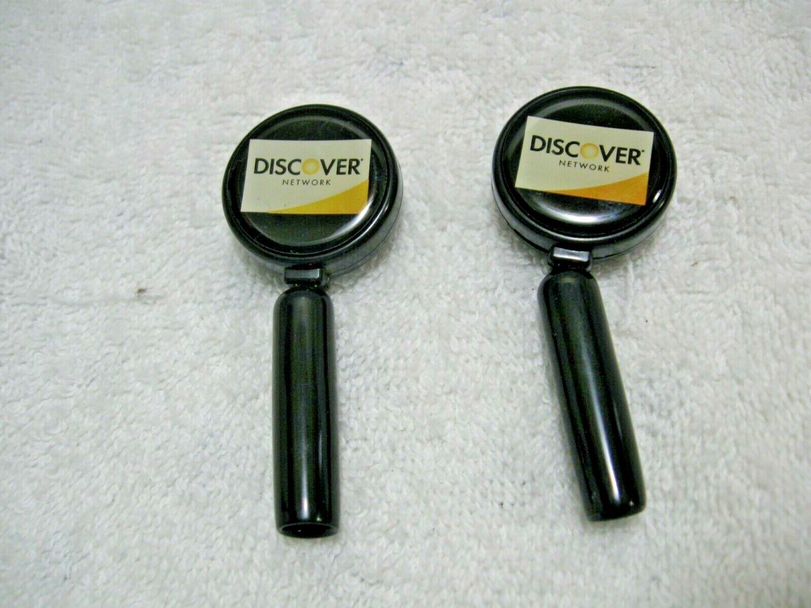 Pair of Vintage Collectible NOS DISCOVER Card Pen Retainers/Retractors ...