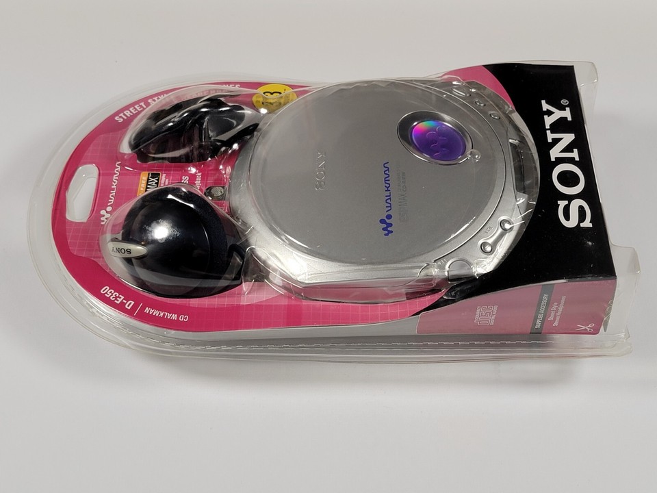 Sony Walkman Silver ESP MAX Portable CD Player D-E350 NEW | eBay