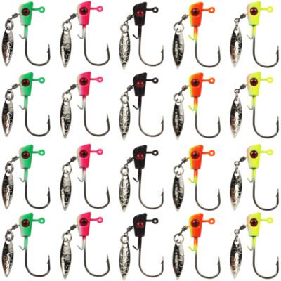 20-100Pcs Shad Darts Underspin Jig Heads Hook 3D Eye Crappie Bass Trout ...