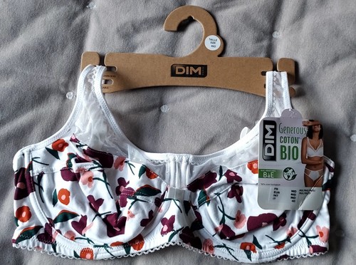 DIM GENEROUS ORGANIC COTTON AUTUMN PRINT BRA 95 D *NEW* | eBay