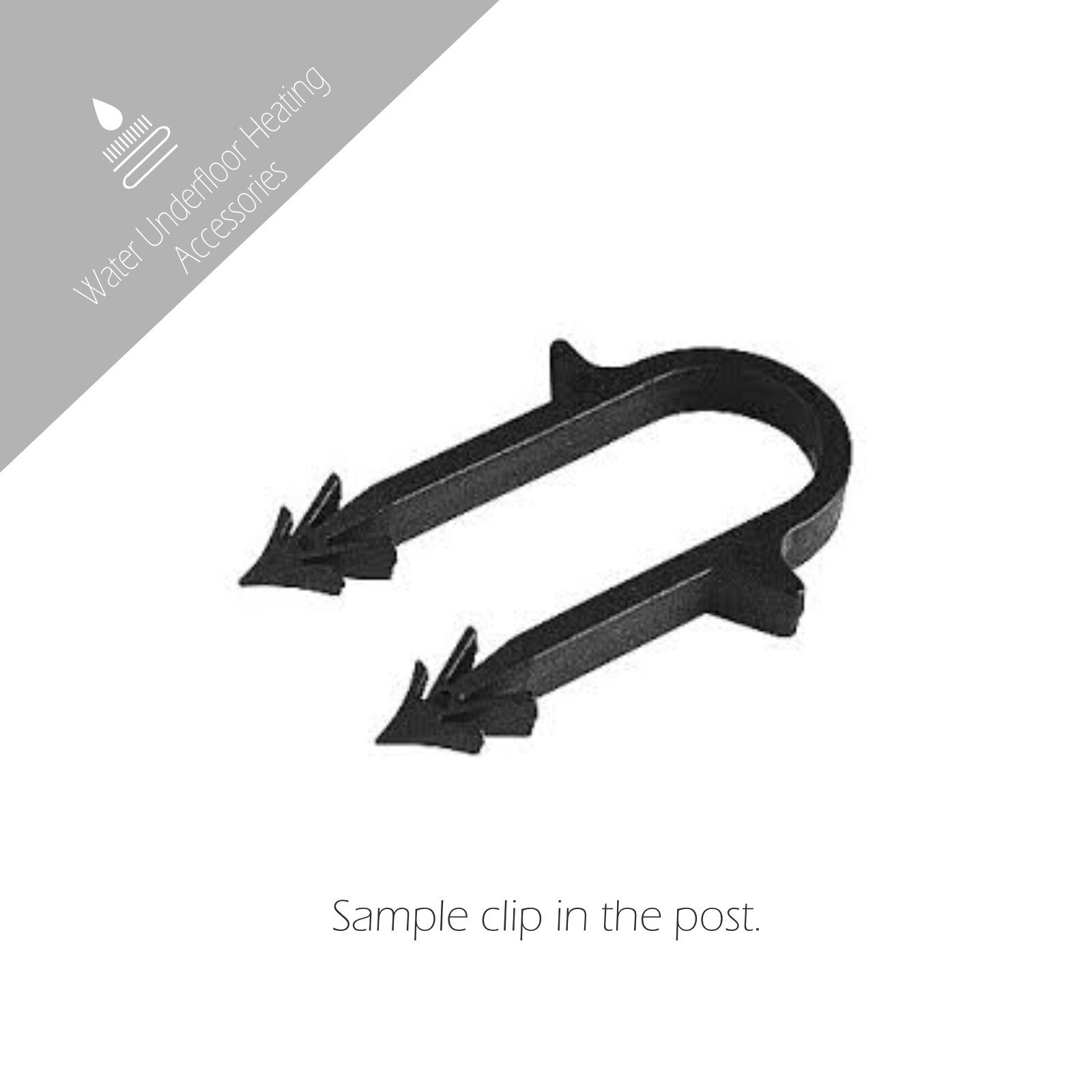 40MM UNDERFLOOR HEATING UFH PIPE CLIP STAPLES FIT 16MM PIPE WORKS WITH ...