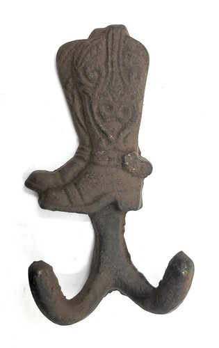 Cowboy Boot Coat Wall Mount Hook Antique Style Western Decor | eBay