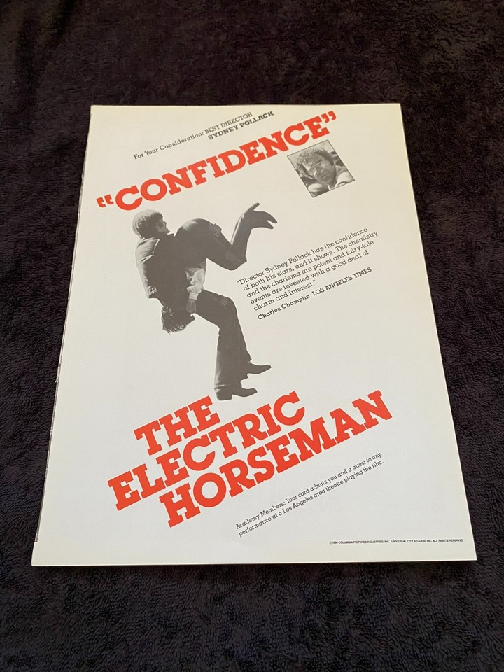 THE CHAMP 1979 Oscar ad Ricky Schroder, Zeffirelli THE ELECTRIC ...