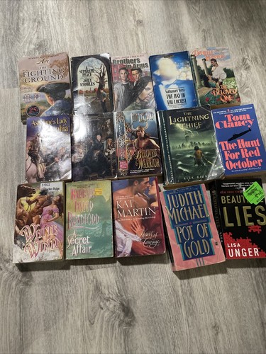 Mix Lot Of 15 Suspense Crime Mystery Thriller Fiction Paperback Books ...