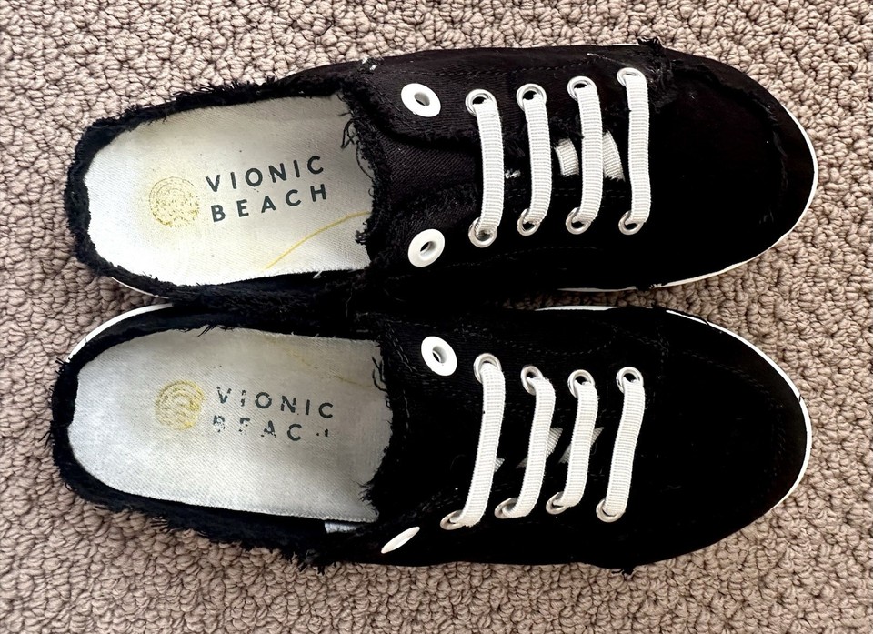 Vionic Beach Breeze Frayed Hem Mule Slip-On Sneakers Women’s Shoes US8 ...