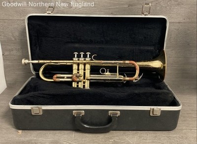 Besson 600 Trumpet Brass Musical Instrument Bundle W/Hard Case | eBay